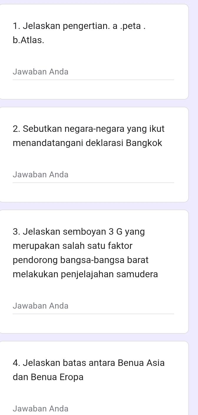 1. Jelaskan pengertian. a .peta. b.Atlas. | StudyX