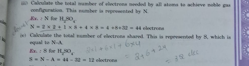 iii) Calculate the total number of electrons | StudyX