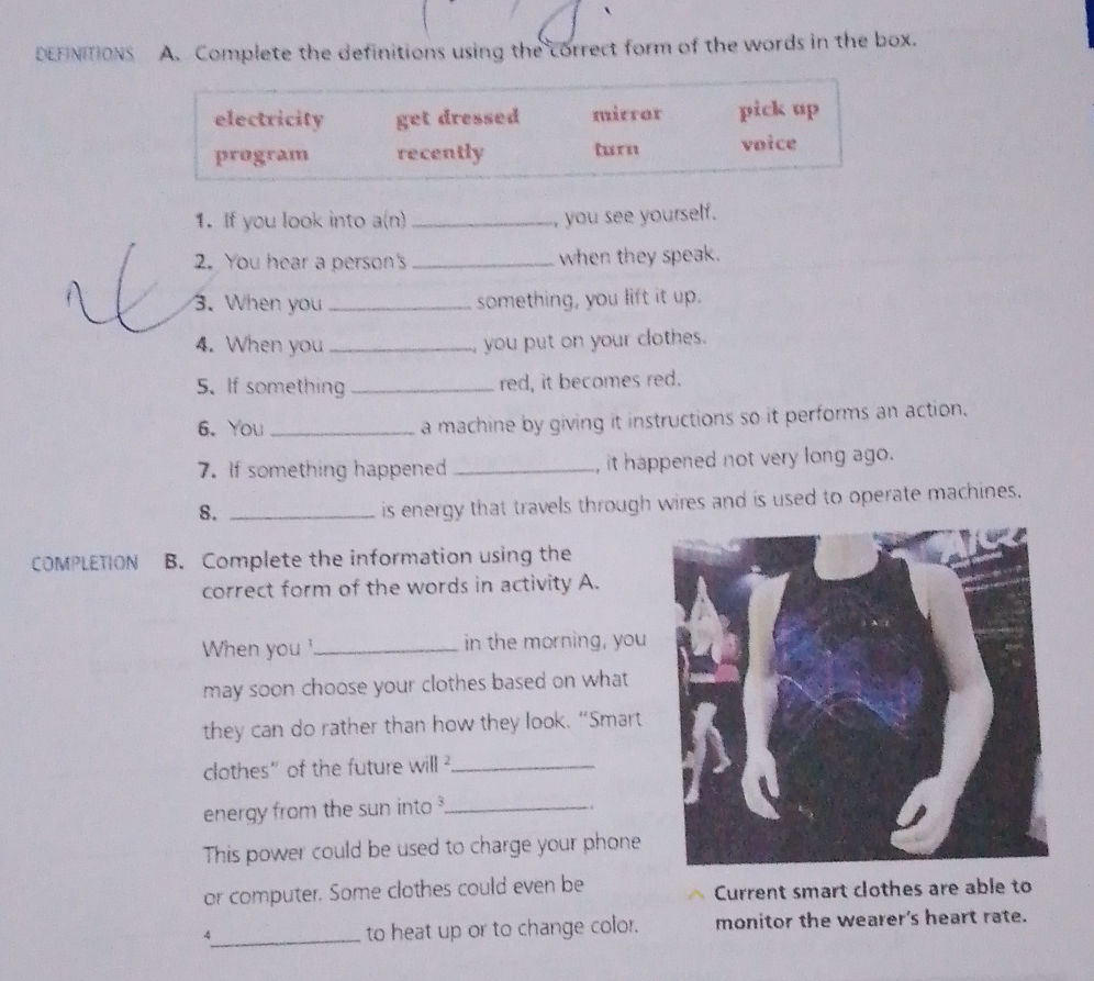 A. Complete the definitions using the | StudyX
