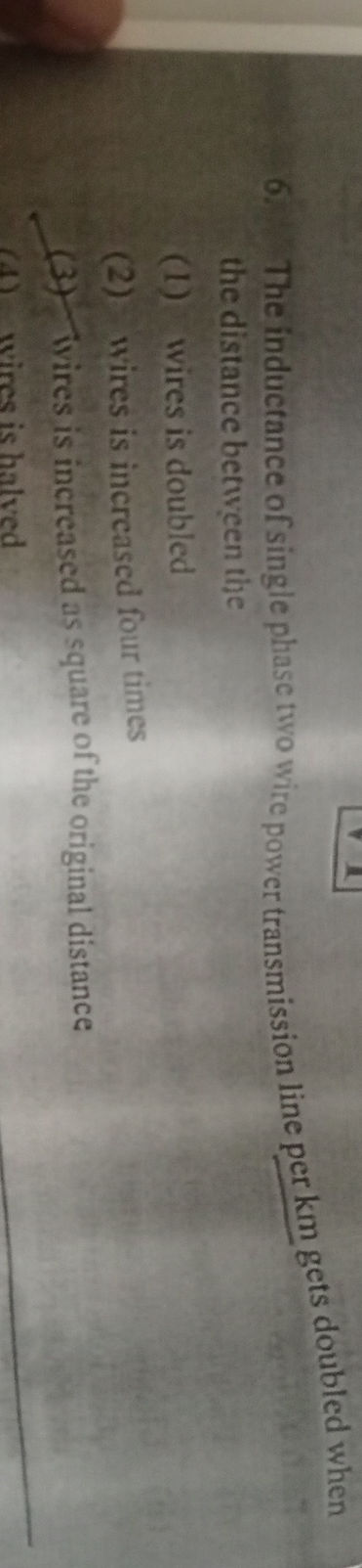 6. The inductance of single phase two wire | StudyX