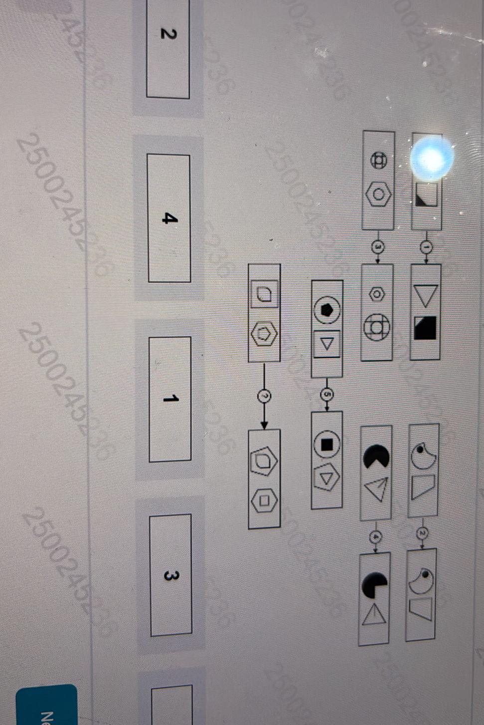 The image presents a sequence of geometric | StudyX