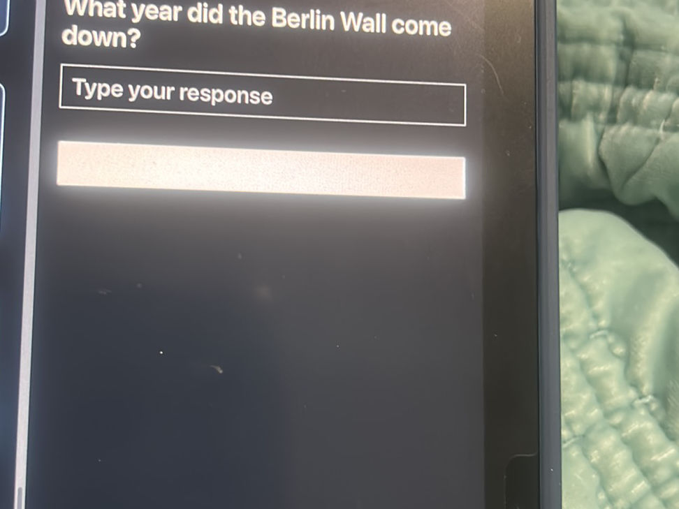 What year did the Berlin Wall come down? | StudyX