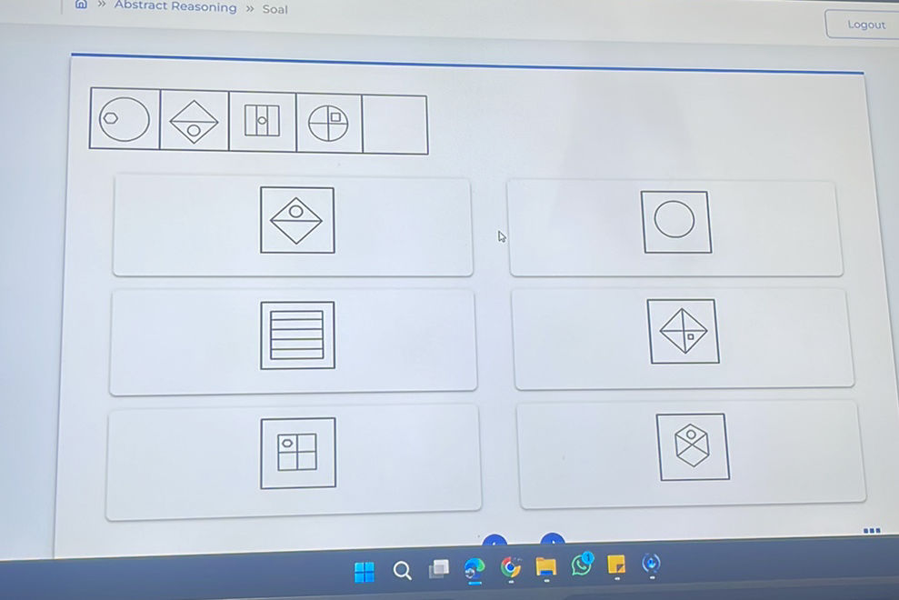 The question presents a sequence of abstract | StudyX