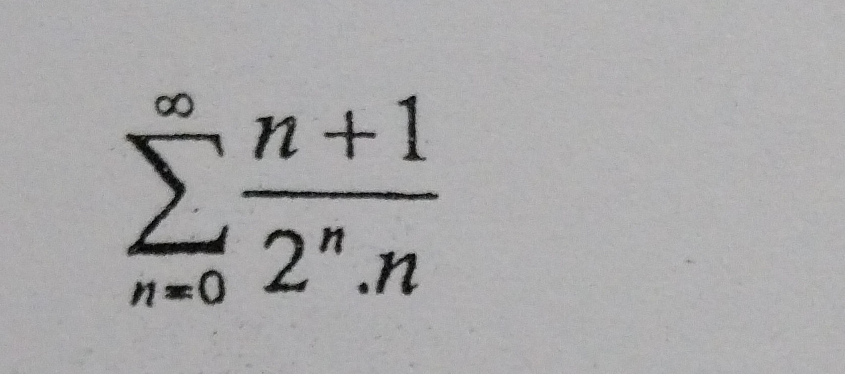 Calculate the Sum of the Series: Σ (n+1) / | StudyX