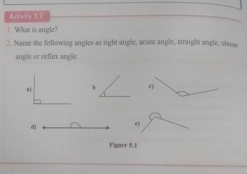 1. What is angle? 2. Name the following | StudyX