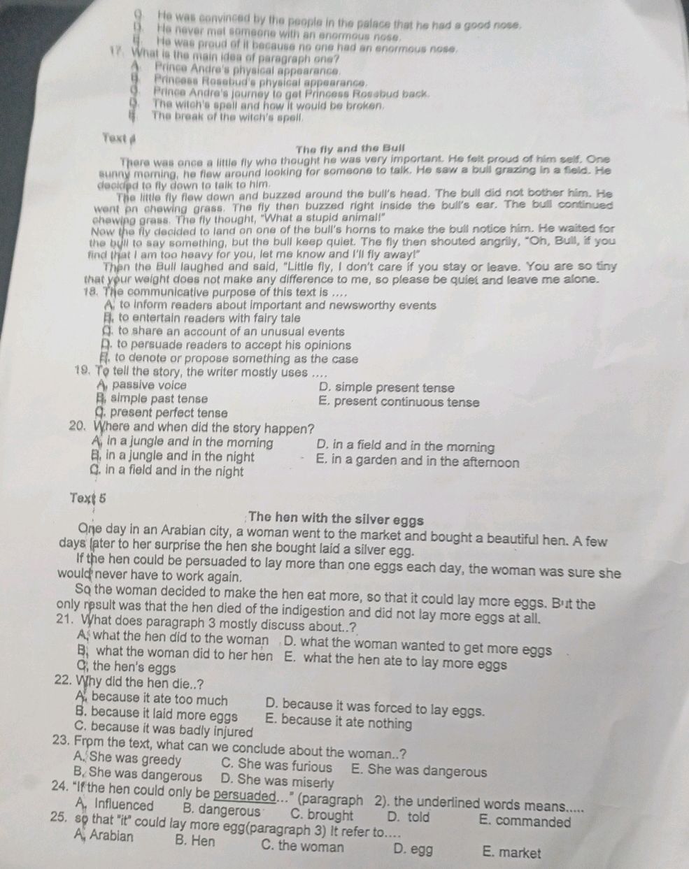 17. What is the main idea of paragraph one? | StudyX