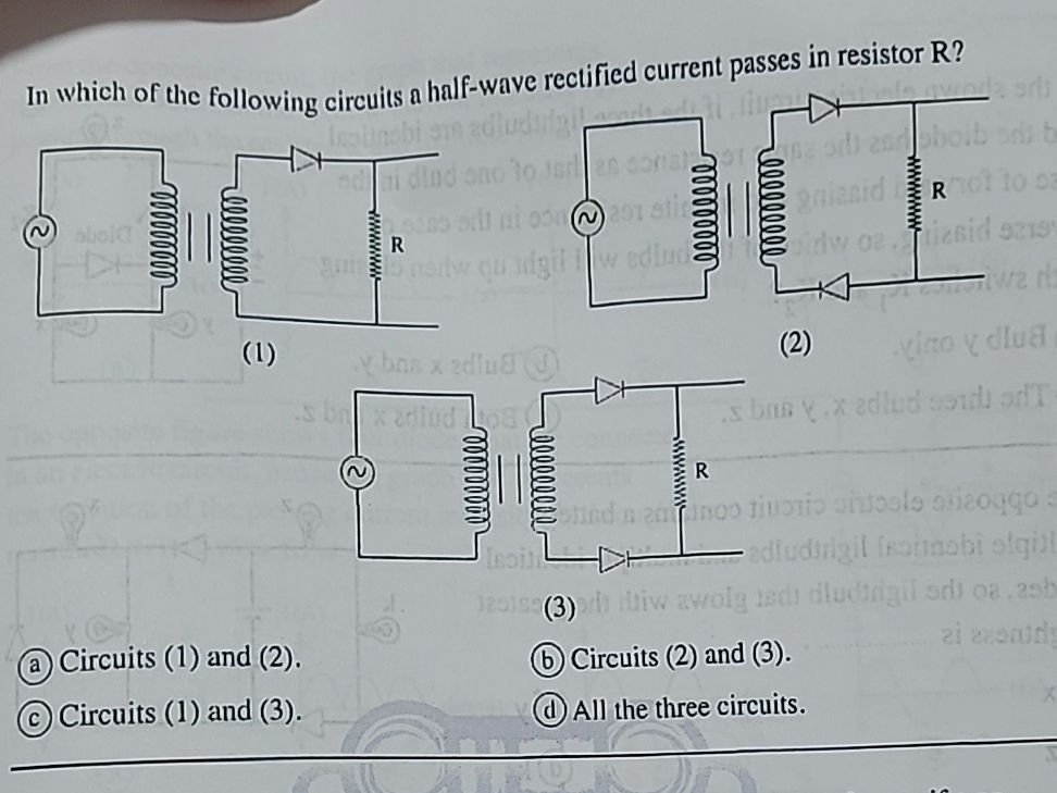 In which of the following circuits a | StudyX