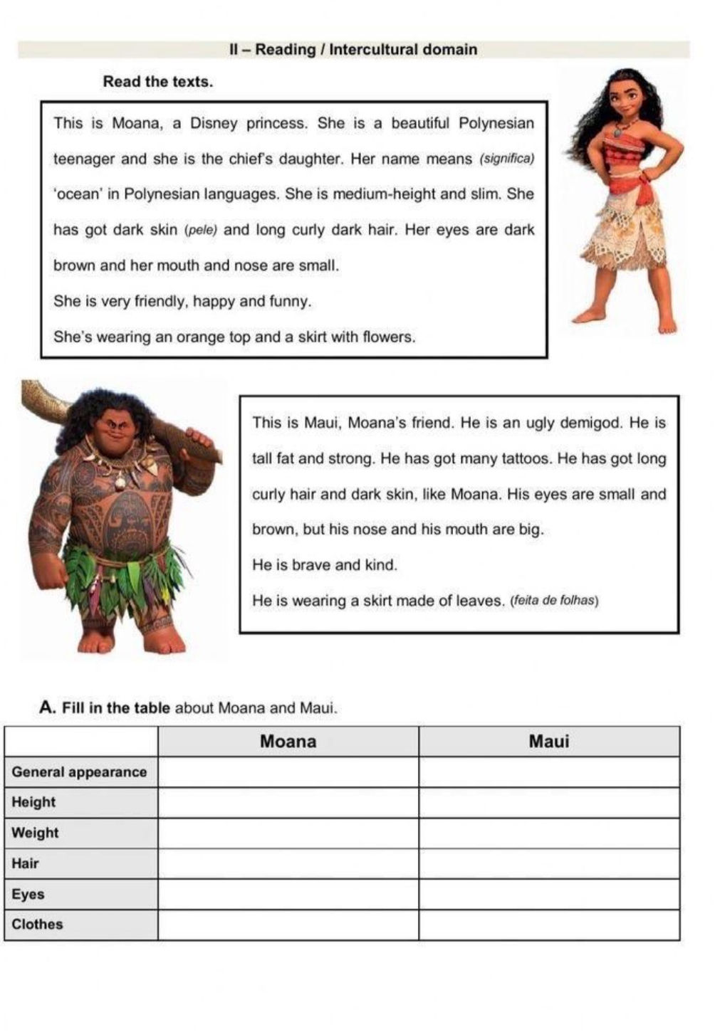 Read the texts. This is Moana, a Disney | StudyX