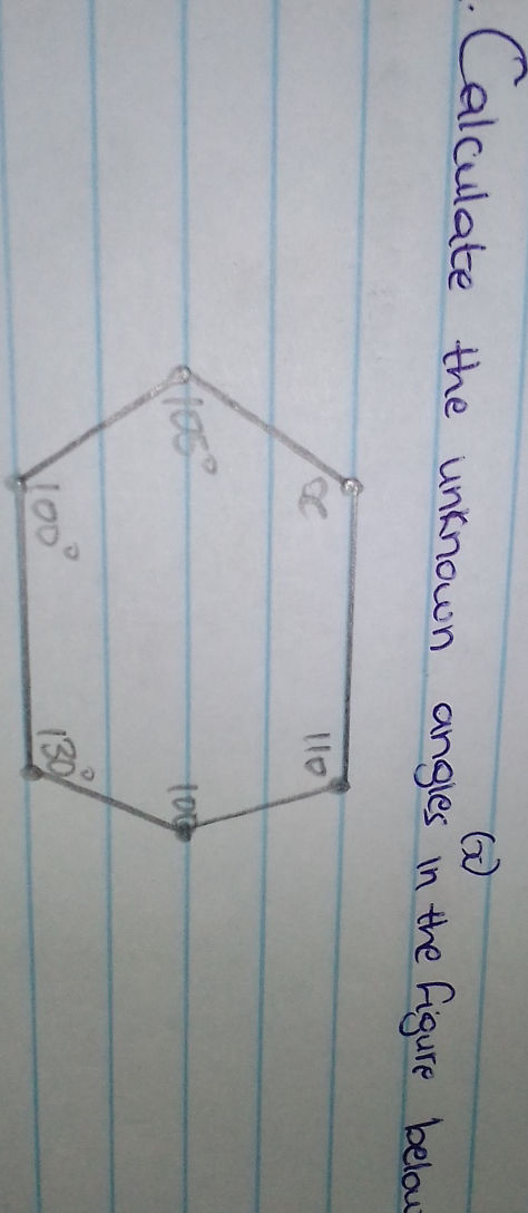 Calculate the unknown angles in the figure | StudyX