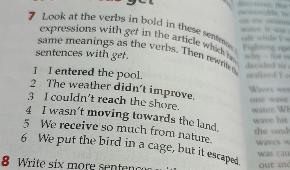 7 Look at the verbs in bold in these | StudyX