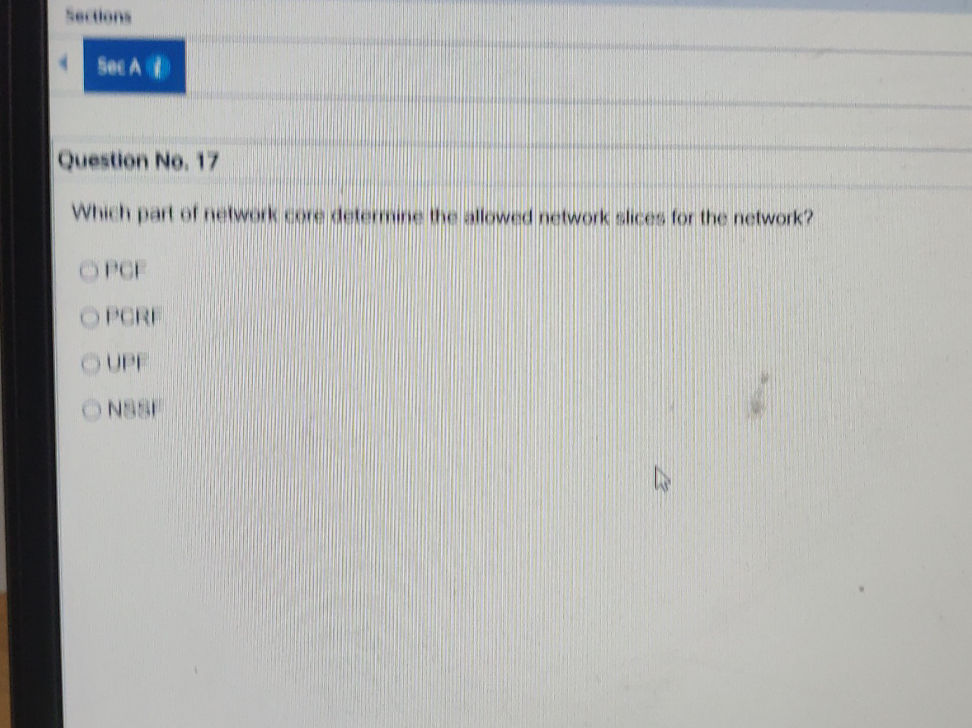 Question No. 17 Which part of network core | StudyX