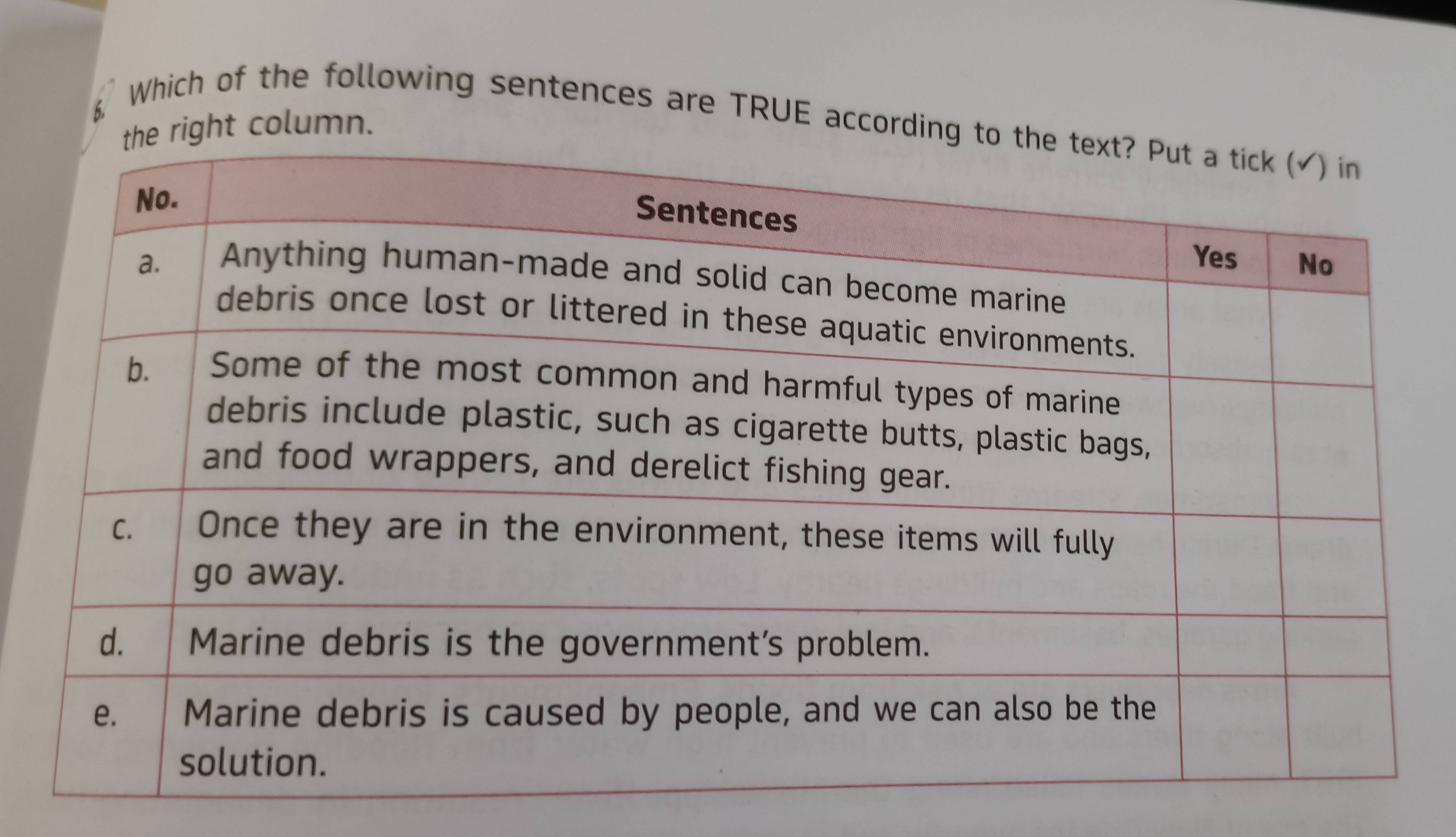 Which of the following sentences are TRUE | StudyX