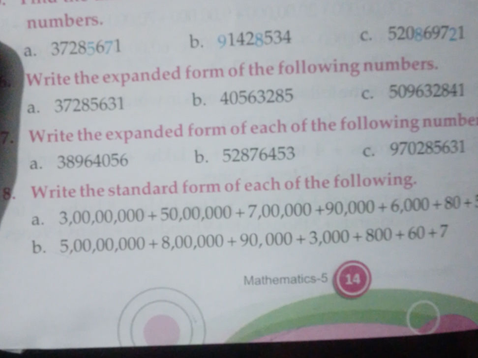 Write the expanded form of the following | StudyX