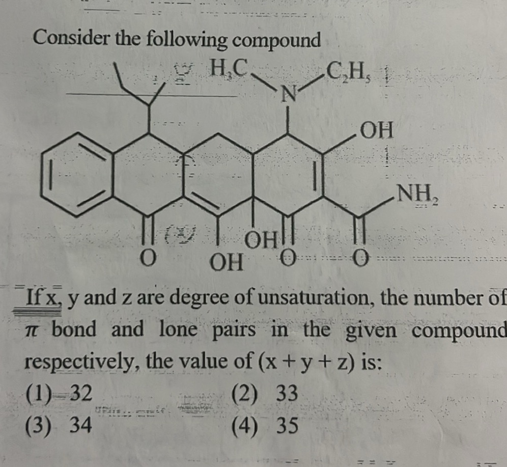 Consider the following compound If x, y and | StudyX