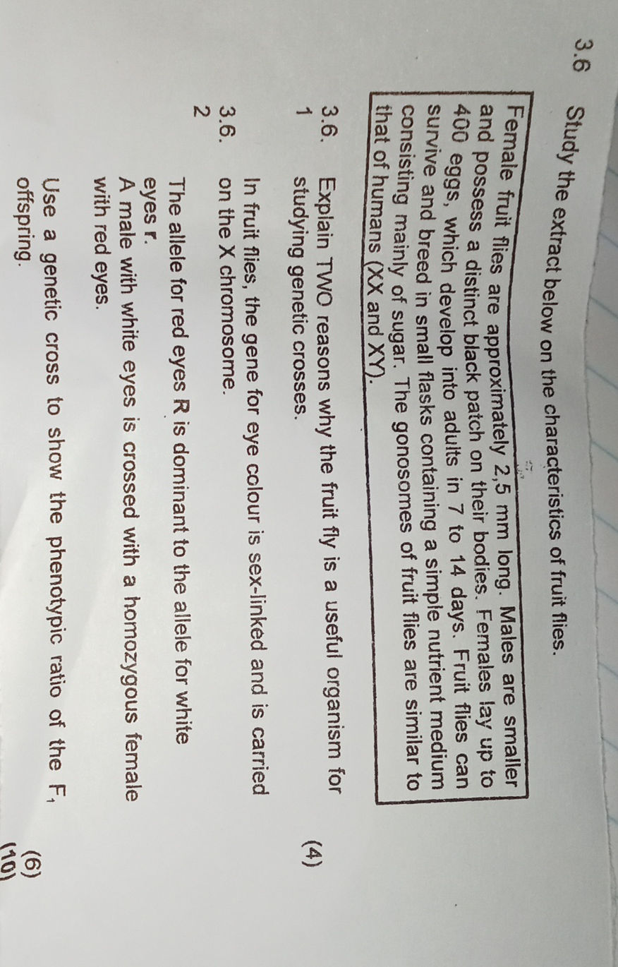 3. 6 Study the extract below on the | StudyX