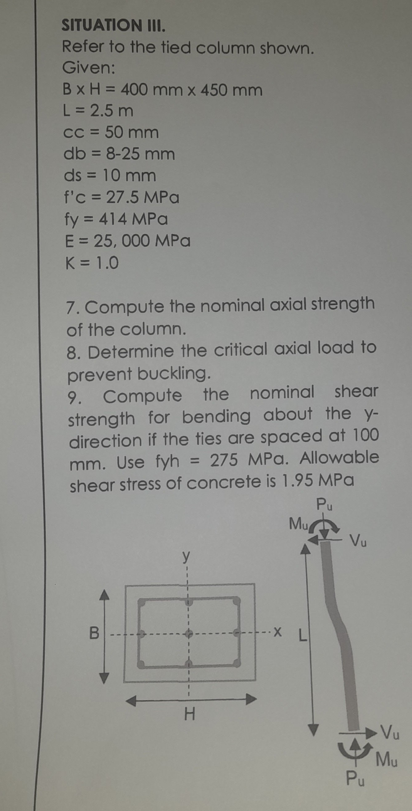 SITUATION III. Refer to the tied column | StudyX