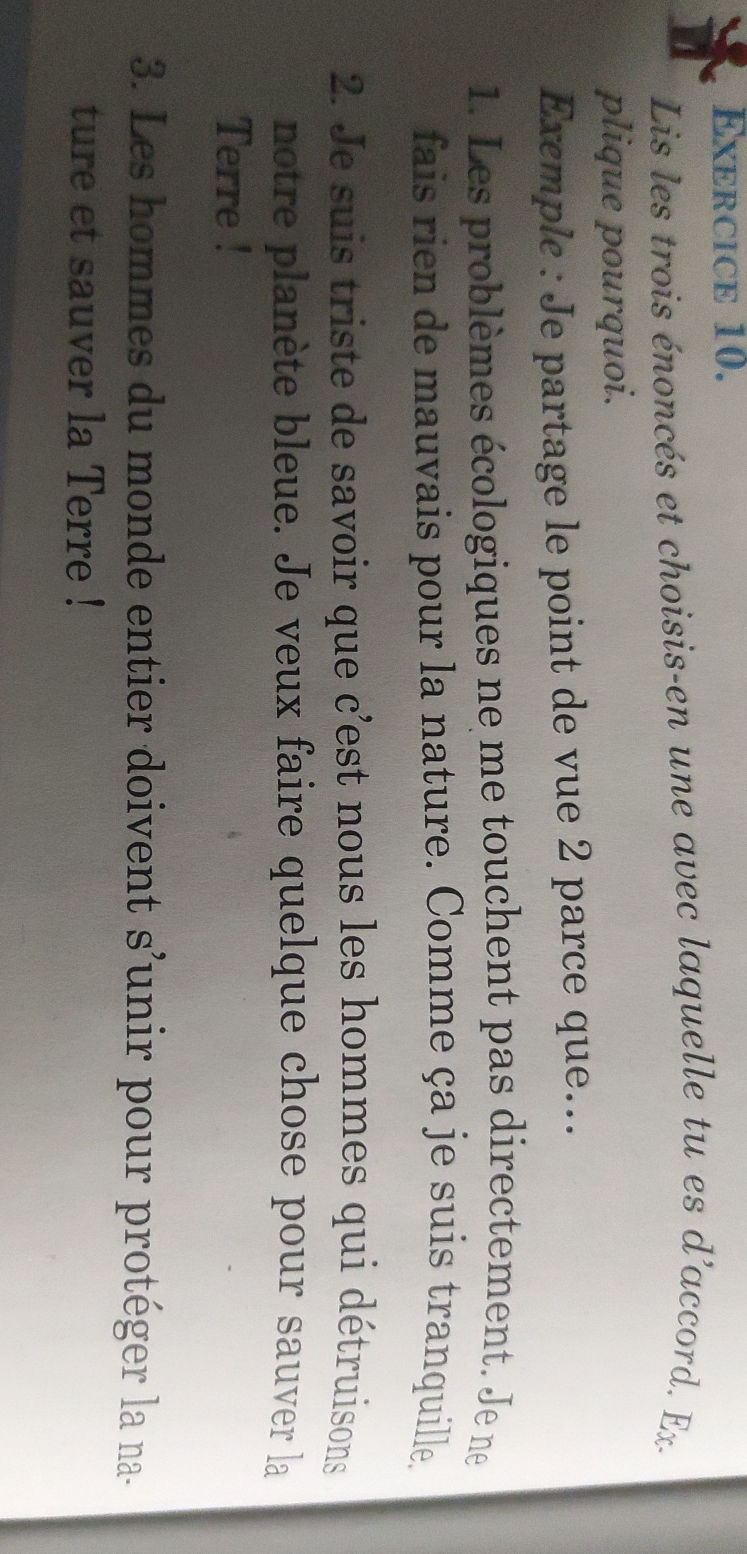 EXERCICE 10. Lis les trois énoncés et | StudyX