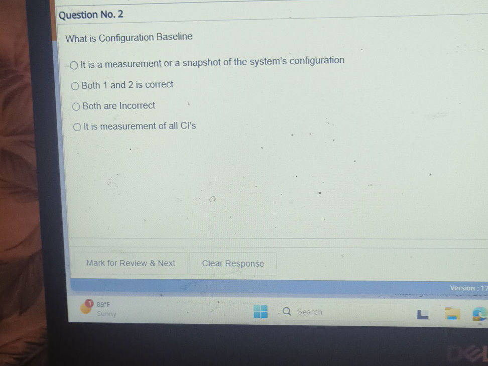 Question No. 2 What is Configuration | StudyX