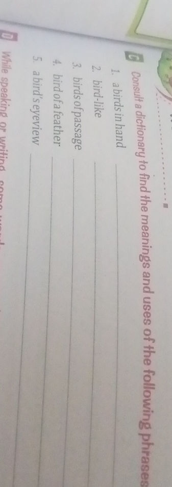 Consult a dictionary to find the meanings | StudyX