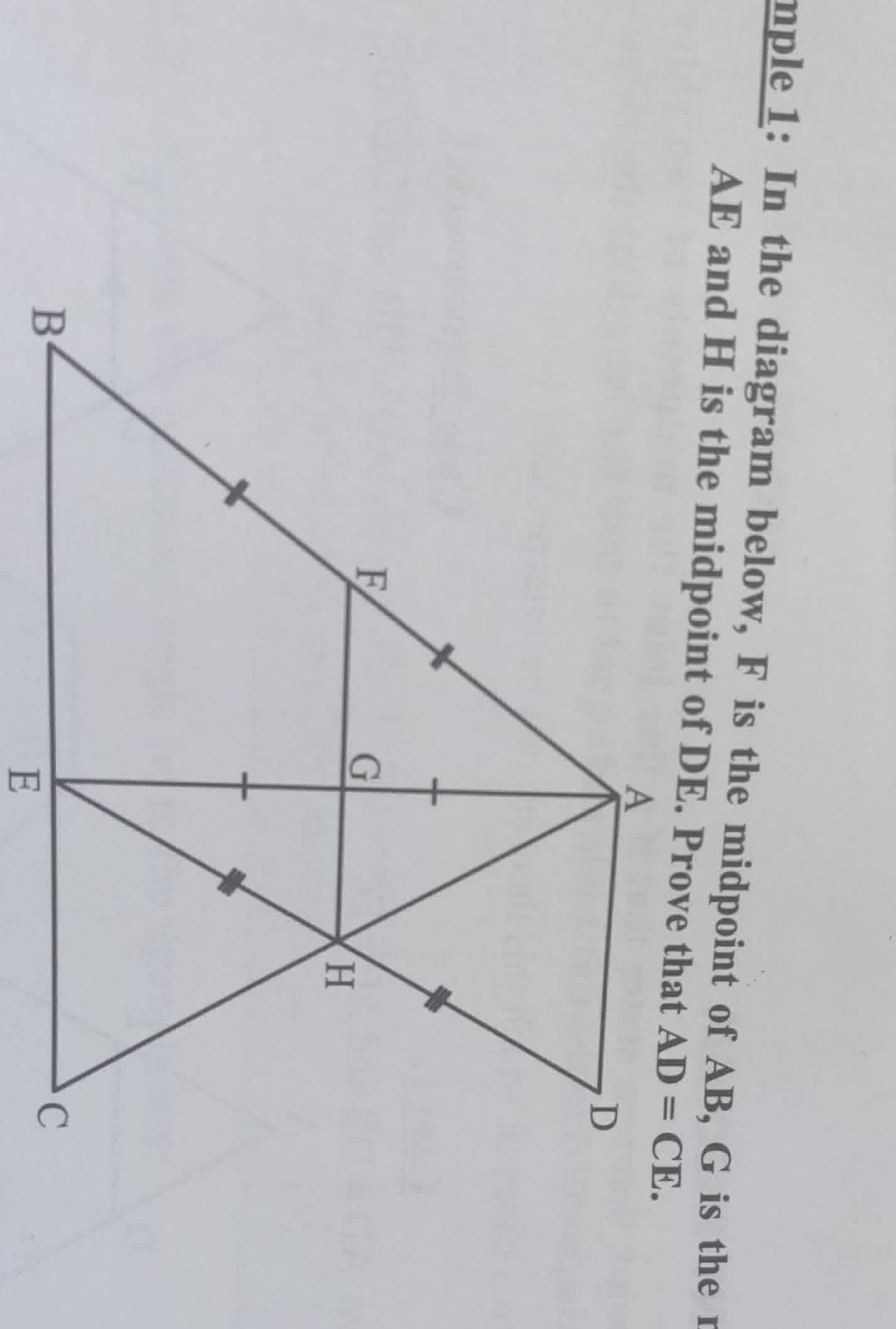 In the diagram below, F is the midpoint of | StudyX