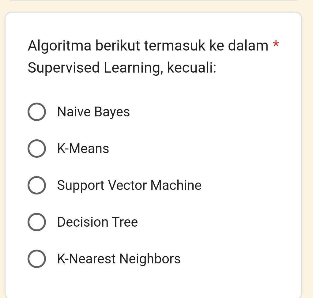 Algoritma berikut termasuk ke dalam * | StudyX