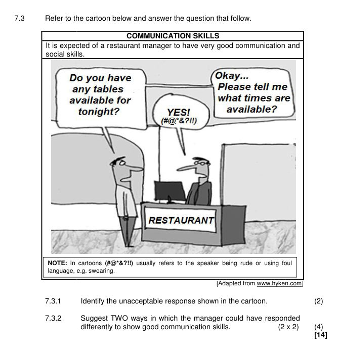 Refer to the cartoon below and answer the | StudyX