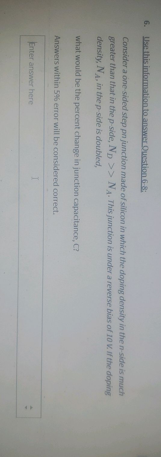 Consider a one-sided step pn junction made | StudyX