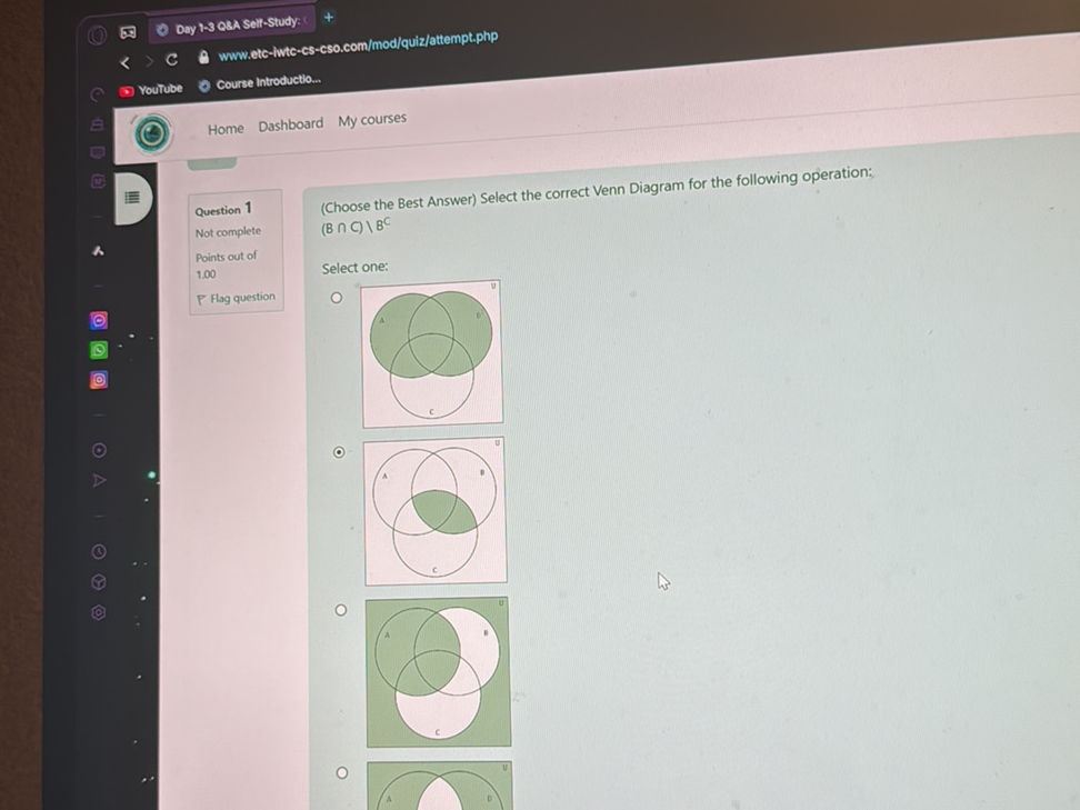 (Choose the Best Answer) Select the correct | StudyX