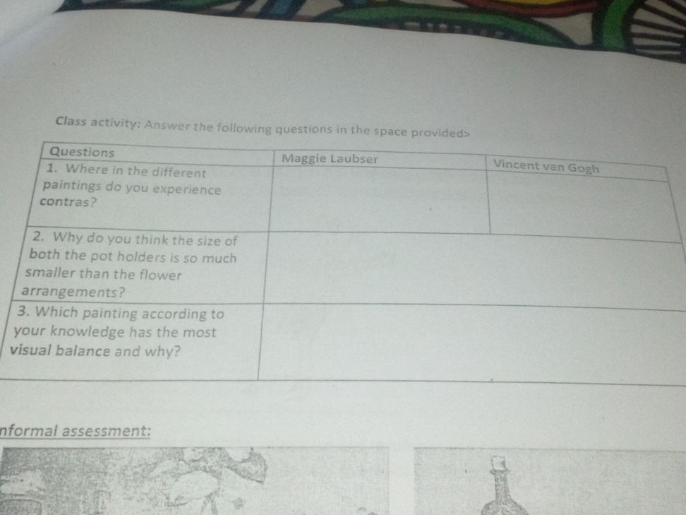 Class activity: Answer the following | StudyX