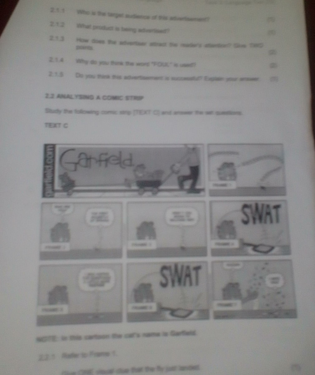 2. 2 ANALYSING A COMIC STRIP Study the | StudyX