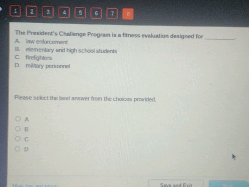 The President's Challenge Program is a | StudyX