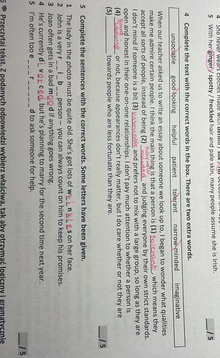 4 Complete the text with the correct words | StudyX