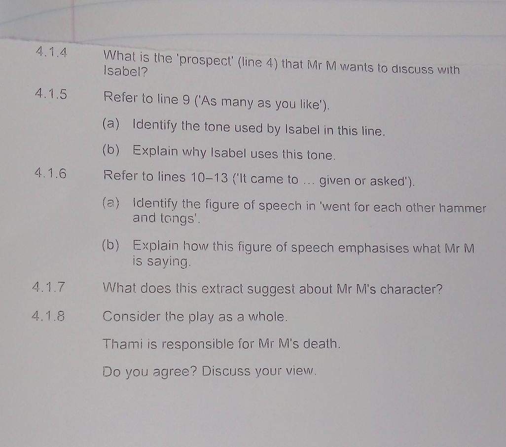 4.1.4 What is the 'prospect' (line 4) that | StudyX