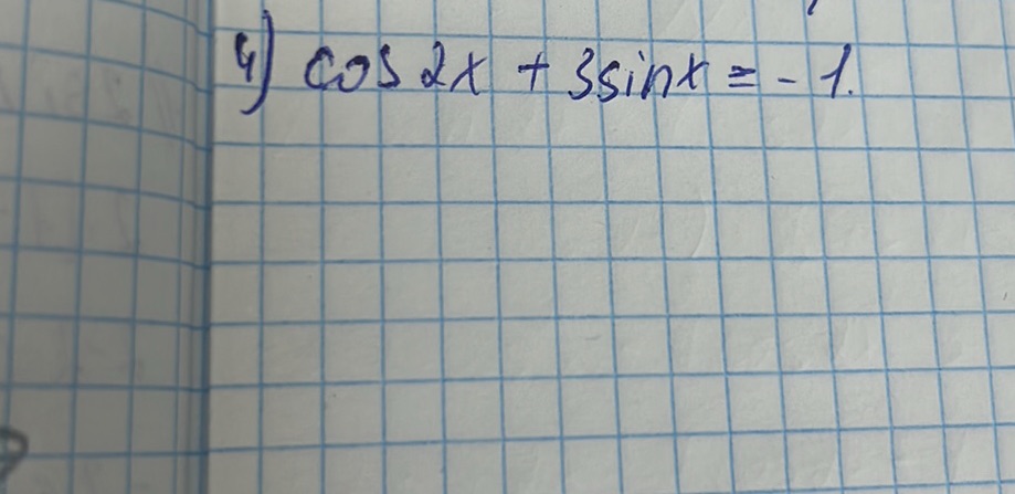 Solving trigonometric equation cos(2x) + | StudyX