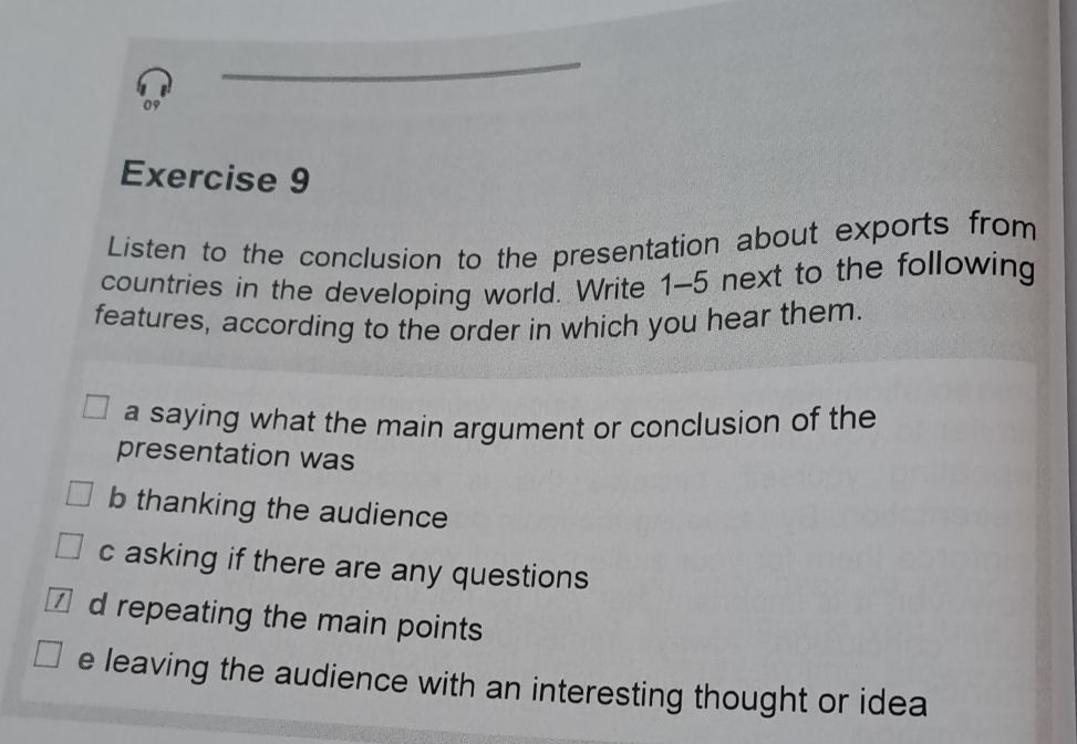 Listen to the conclusion to the presentation | StudyX