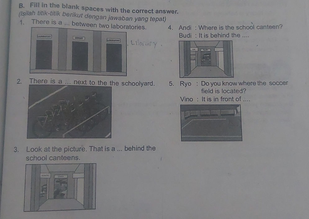 B. Fill in the blank spaces with the correct | StudyX
