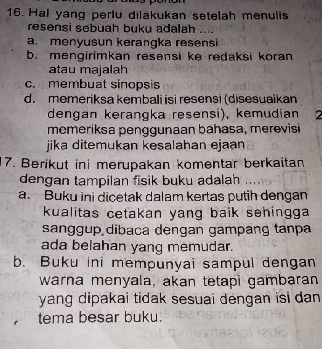 16. Hal yang perlu dilakukan setelah menulis | StudyX
