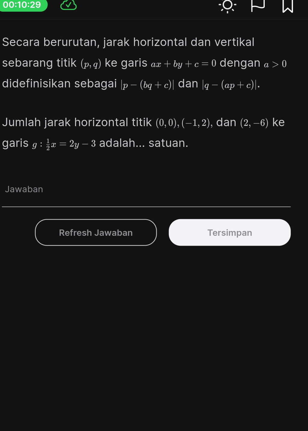 Secara berurutan, jarak horizontal dan | StudyX