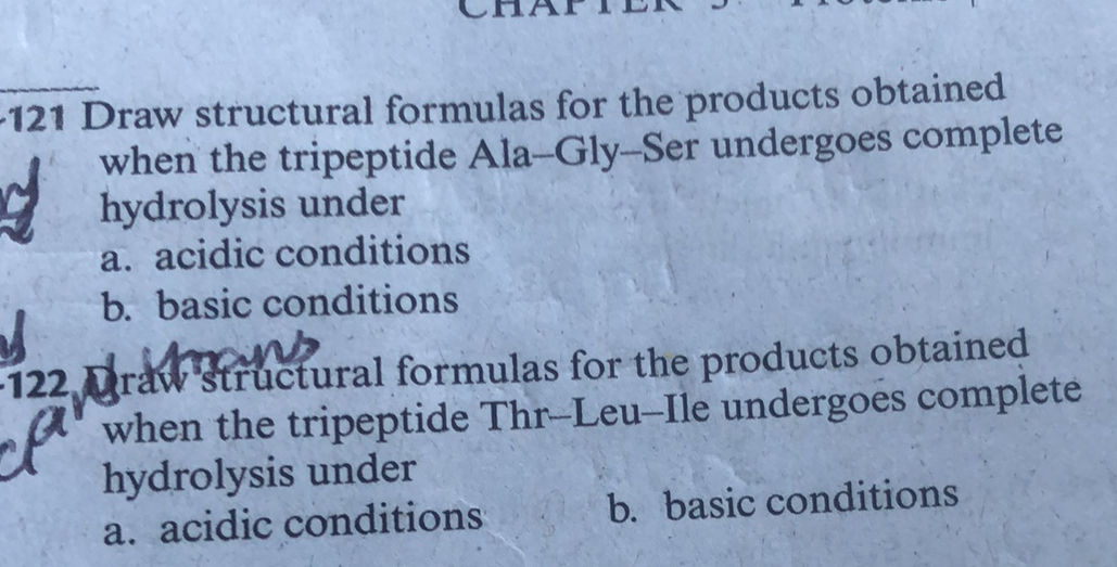 -121 Draw structural formulas for the | StudyX