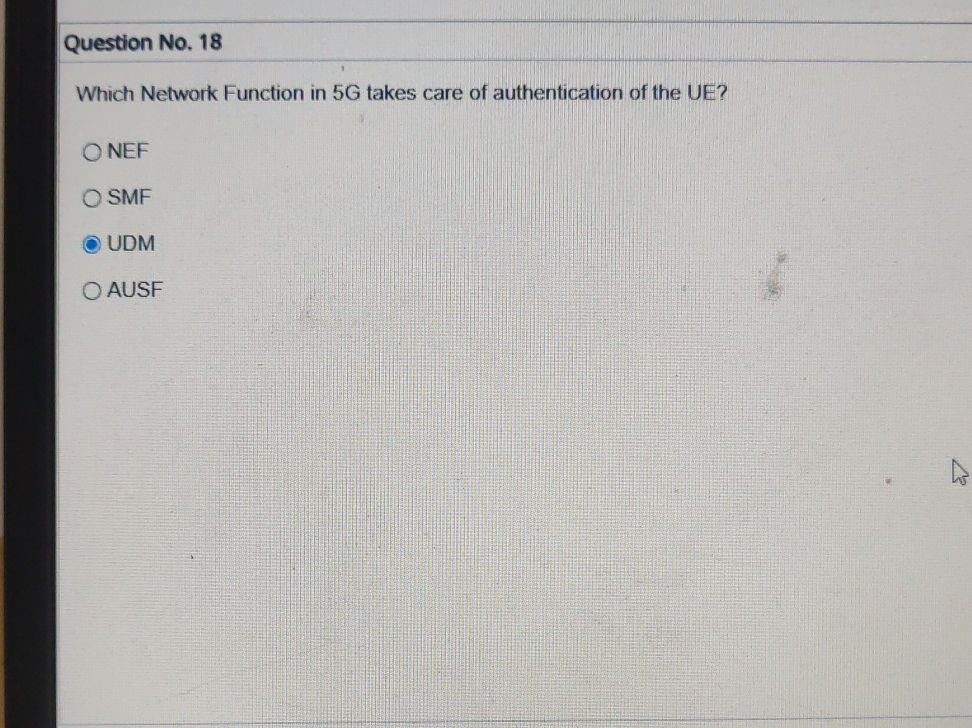 Question No. 18 Which Network Function in | StudyX