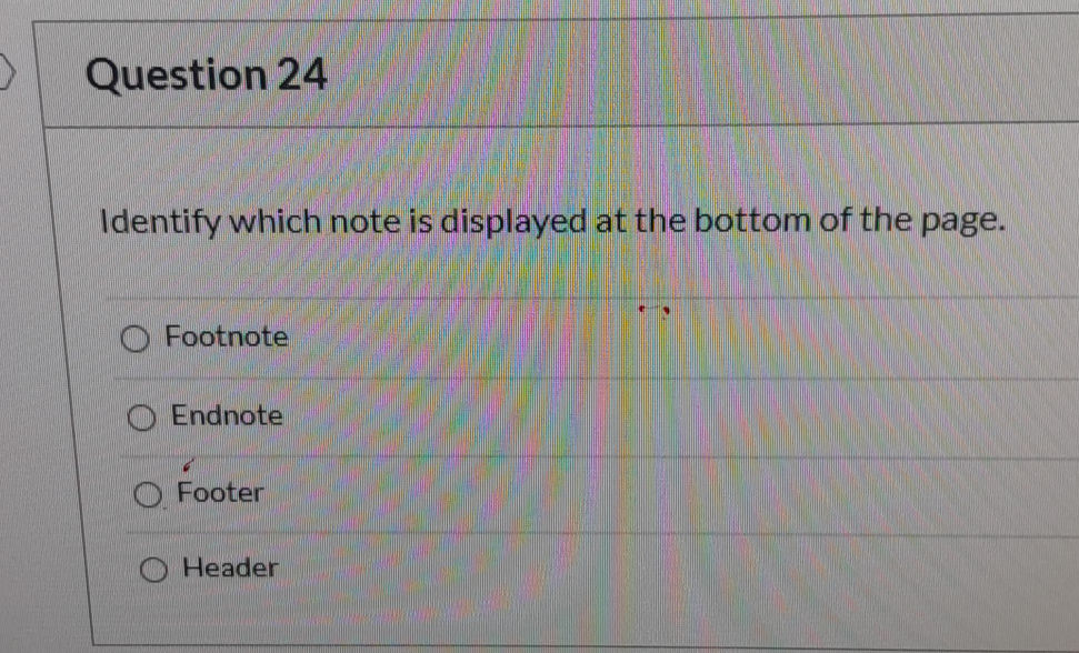 Identify which note is displayed at the | StudyX