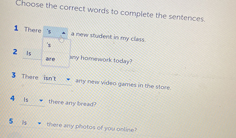 Choose the correct words to complete the | StudyX