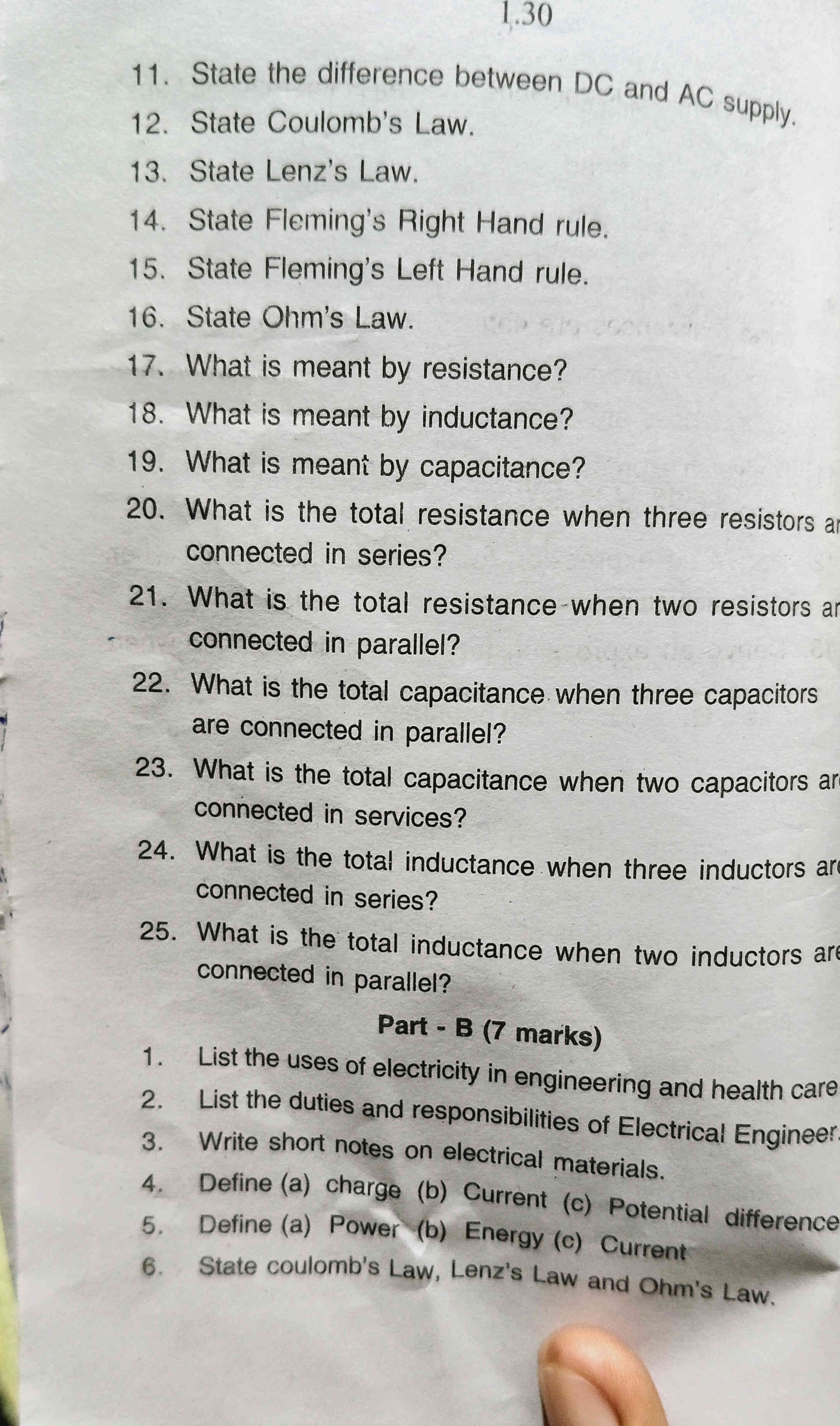 11. State the difference between DC and AC | StudyX