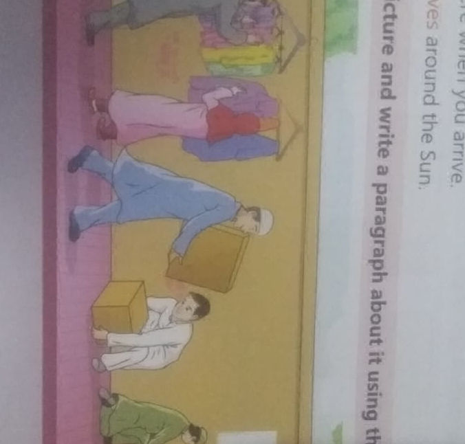 cture and write a paragraph about it using th | StudyX