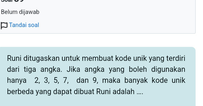 Runi ditugaskan untuk membuat kode unik yang | StudyX