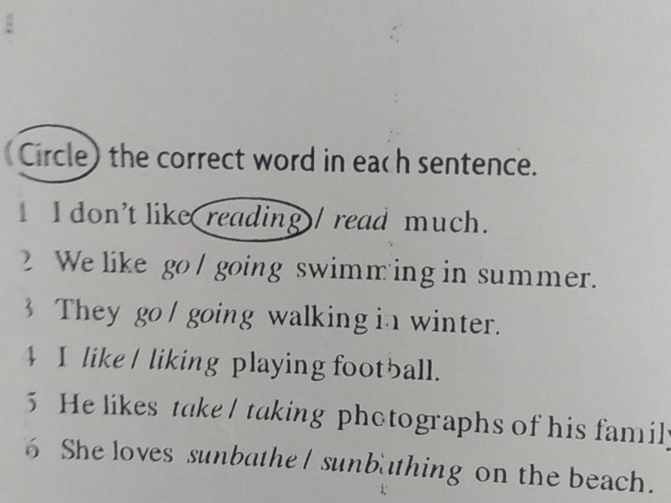 Circle the correct word in each sentence. 1 | StudyX