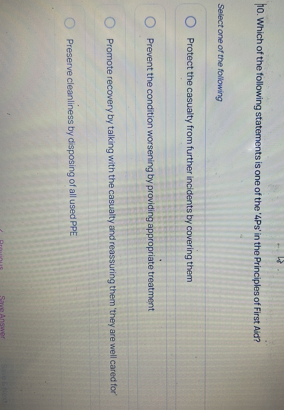 10. Which of the following statements is one | StudyX