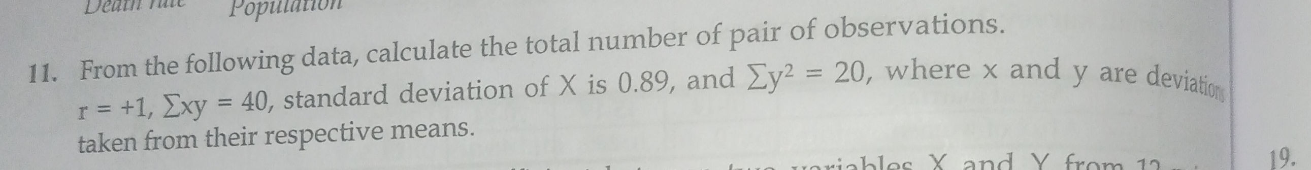 From the following data, calculate the total | StudyX