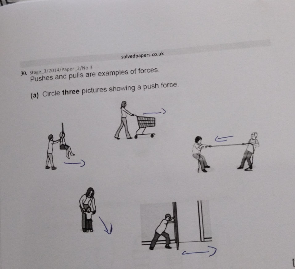 Pushes and pulls are examples of forces. | StudyX