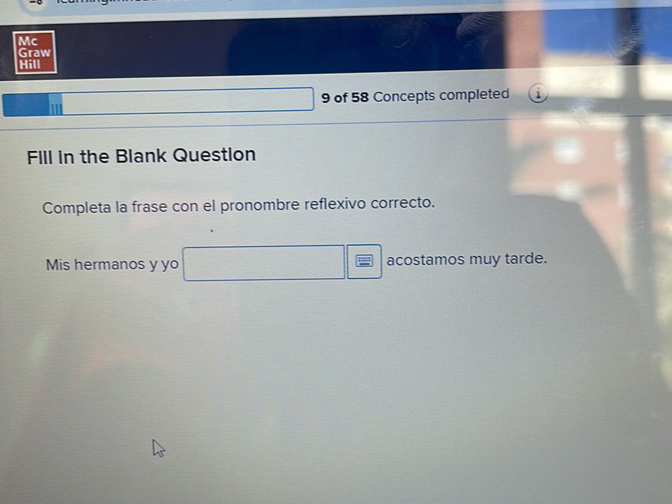 Fill in the Blank Question Completa la | StudyX